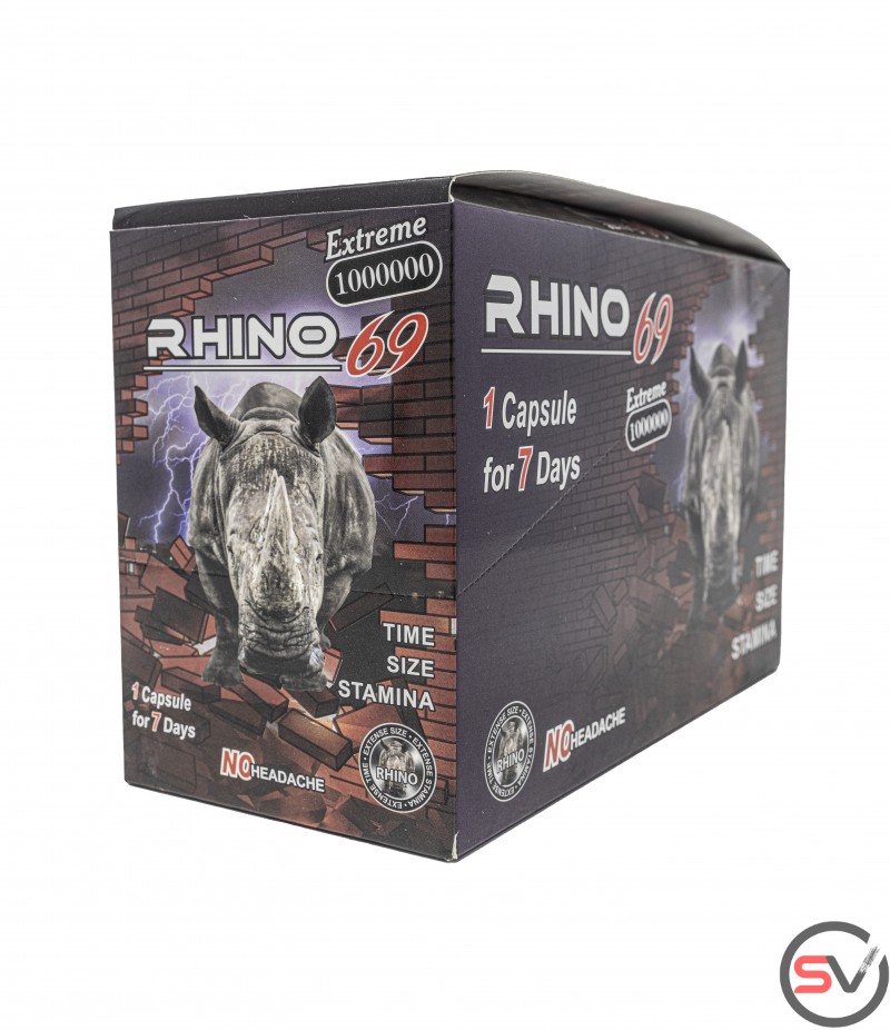 Rhino 69 Extreme 1000000 1PK 24CT Rhino 69 1000000 Strength