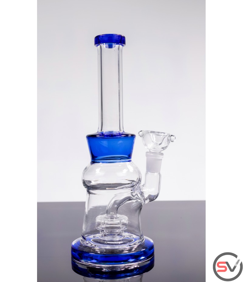 BUTTON TANK TANK GLASS WATER Button Tank Glass Water Pipe 9 Inch
